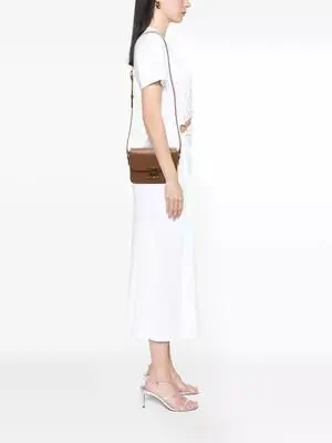 Celine Shiny Calfskin Triomphe Crossbody Bag