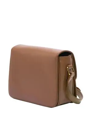 Celine Shiny Calfskin Triomphe Crossbody Bag