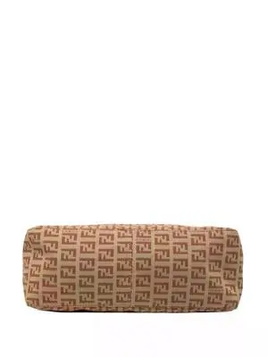 Fendi Zucchino Canvas Shoulder Bag - Neutrals