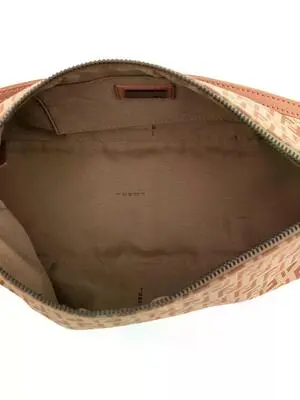 Fendi Zucchino Canvas Shoulder Bag - Neutrals