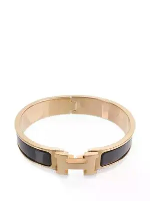 Hermès Clic-h Enamel Bracelet - Gold