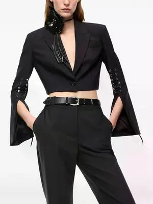 Pinko Cropped Lace-up Jacket