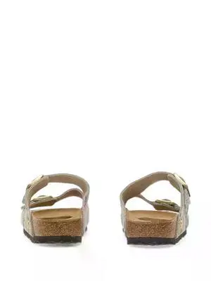 BIRKENSTOCK Arizona Snakeskin-effect Sandals - Green