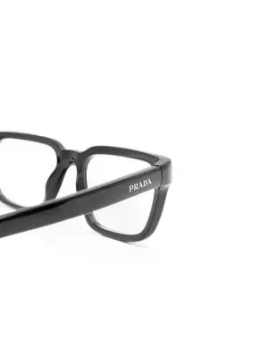 Prada Rectangle Frame Glasses - Black