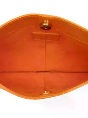 LOUIS VUITTON Epi Demi Lune Pochette Shoulder Bag - Orange