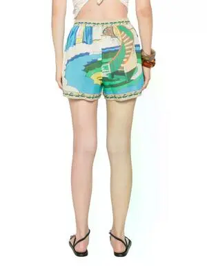 Tory Burch Pool-print Shorts