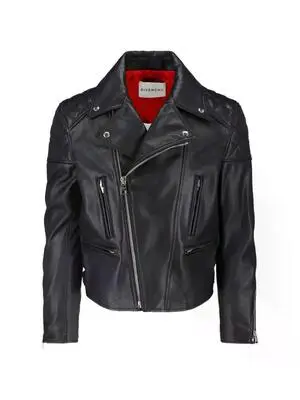 Givenchy Quilted-shoulder Leather Biker Jacket