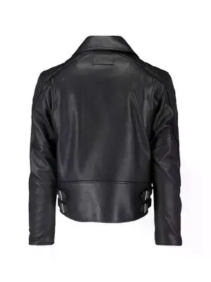 Givenchy Quilted-shoulder Leather Biker Jacket