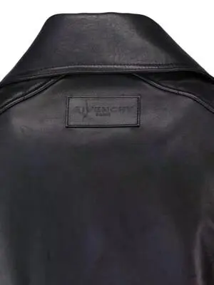 Givenchy Quilted-shoulder Leather Biker Jacket