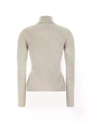 VANISÈ Roll Neck Ribbed Trim Sweater