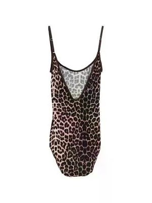 BASERANGE Emily Leopard-print Bodysuit