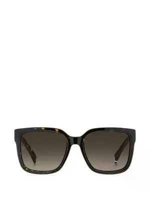 Tommy Hilfiger Square Frame Tortoiseshell Effect Sunglasses - Brown