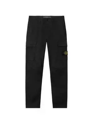 Stone Island Logo Patch Cargo Pants
