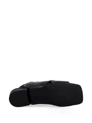 BILLI BI Leather Cross-strap Slingback Sandals