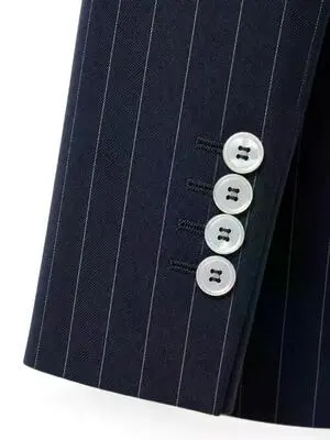 RAMON SANJURJO Pinstripe Double-breasted Suit - Blue