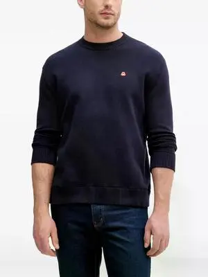 BENETTON Crew Neck Logo Patch Sweater