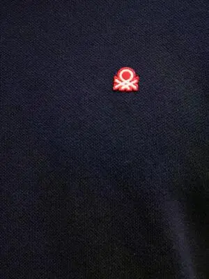 BENETTON Crew Neck Logo Patch Sweater