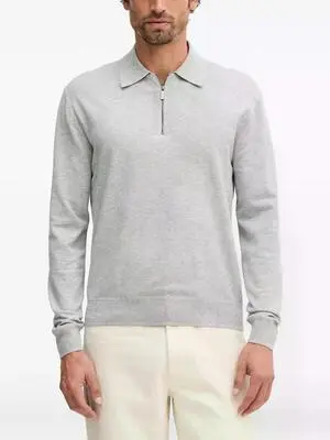 BENETTON Half-zip Long-sleeve Polo Shirt