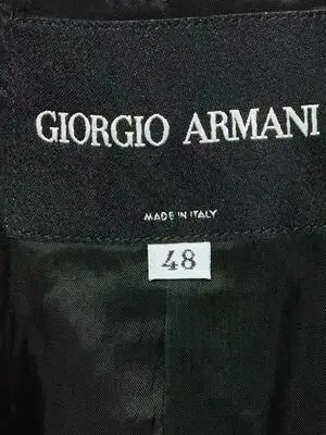 Giorgio Armani Tailored Notched Lapel Suit With Straight Leg Trousers
