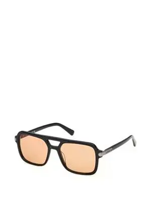 Adidas Square Frame Sunglasses With Engraved Arms - Black