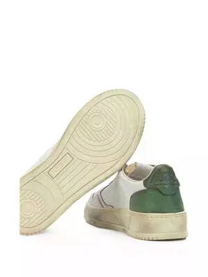 AUTRY Medalist Distressed-effect Panelled Low-top Sneakers