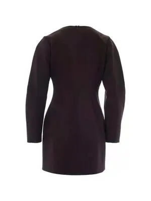P.a.r.o.s.h Crew-neck Long-sleeve Mini Dress