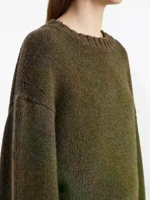 Khaite Gemma Crewneck Cashmere Sweater - Green