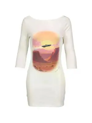 MARKGONG Graphic Print Mini Dress