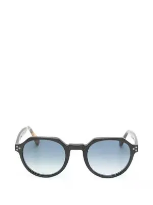 SNOB Geometric-frame Sunglasses - Black