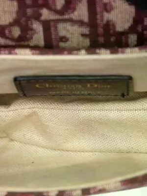 Dior Mini Oblique Canvas Saddle Bag - Red