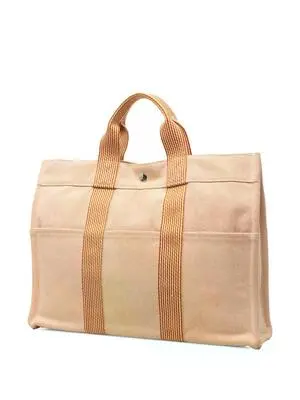 Hermès Canvas Fourre Tout Mm Tote Bag - Orange