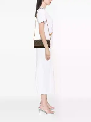 LOUIS VUITTON Monogram Pochette Twin Gm Crossbody Bag - Brown