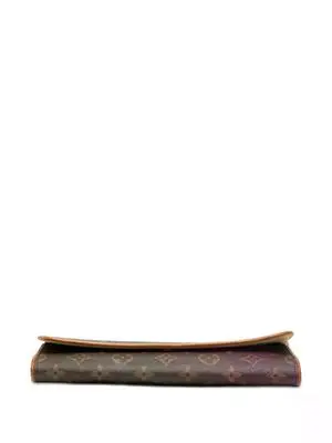 LOUIS VUITTON Monogram Pochette Twin Gm Crossbody Bag - Brown