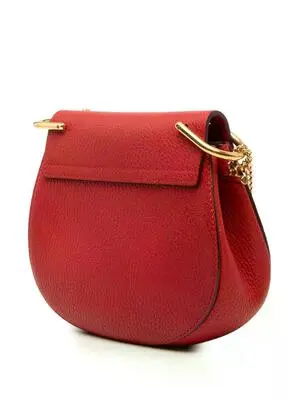 Chloé Mini Drew Leather Crossbody Bag - Red
