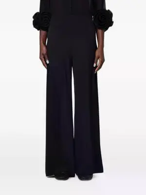 HANITA Crepe Wide-leg Trousers