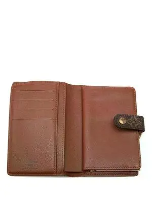 LOUIS VUITTON 2002 Monogram Porte Monnaie Billets Viennois Small Wallets