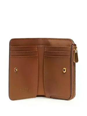 Pinko Love Birds Leather Wallet - Brown