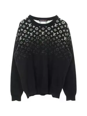 LOUIS VUITTON Gradient Monogram Crew Neck Sweater