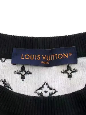 LOUIS VUITTON Gradient Monogram Crew Neck Sweater