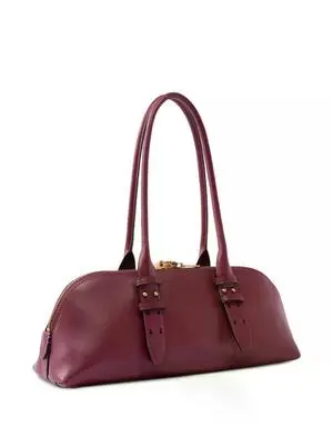 Pinko Leather Tote Bag With Love Birds Plaque