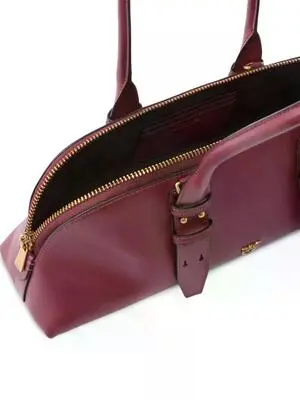 Pinko Leather Tote Bag With Love Birds Plaque