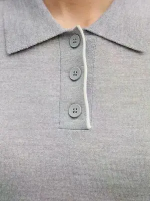 BENETTON Knit Polo Shirt With Contrast Trim