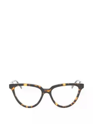 Gucci Double G Cat-eye Glasses - Brown