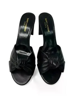 Saint Laurent Bianca Knotted Slide Sandals
