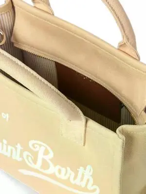 MC2 SAINT BARTH Logo Embroidered Tote Bag - Neutrals