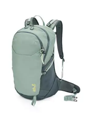 JACK WOLFSKIN Astro Vent 24 Logo-print Panelled Backpack - Green