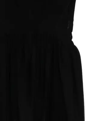 Balenciaga Wool Sleeveless V-neck Bubble Dress