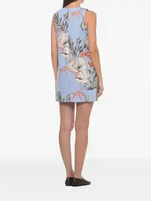 Marella Sultano Seashell Print Sleeveless Mini Dress