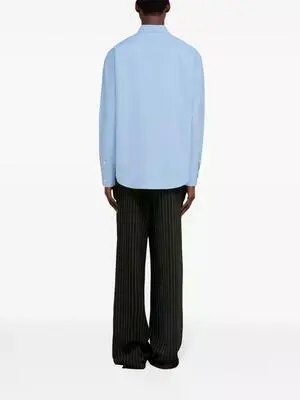 AMI Paris Embroidered Logo Cotton Shirt