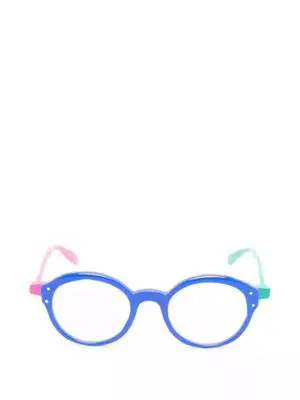 MASAHIRO MARUYAMA Round Frame Eyeglasses - Blue